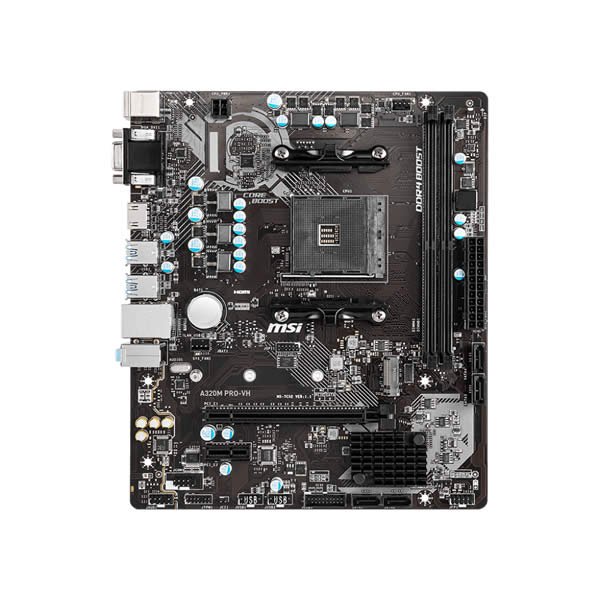 Motherboard Msi Am4 A320M Pro-Vh Box M-Atx – NerdStore Informática