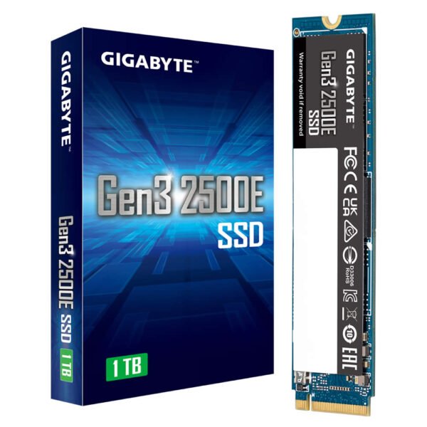 Ssd M.2 Nvme 1Tb Gigabyte Gen3 2500E Box (L) – NerdStore Informática